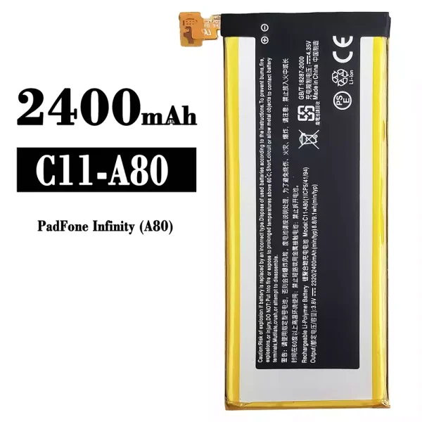 New genuine cell phone battery C11-A80 for PadFone Infinity A80 ...